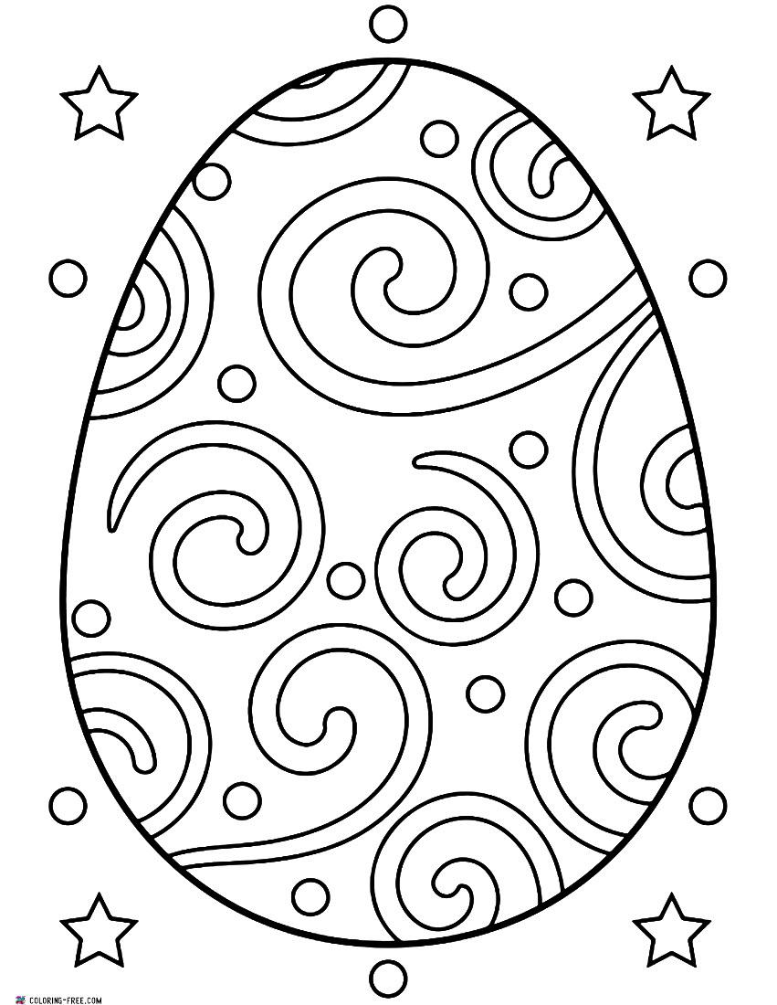 21 Easter Egg Coloring Pages (Free Unique Printables)