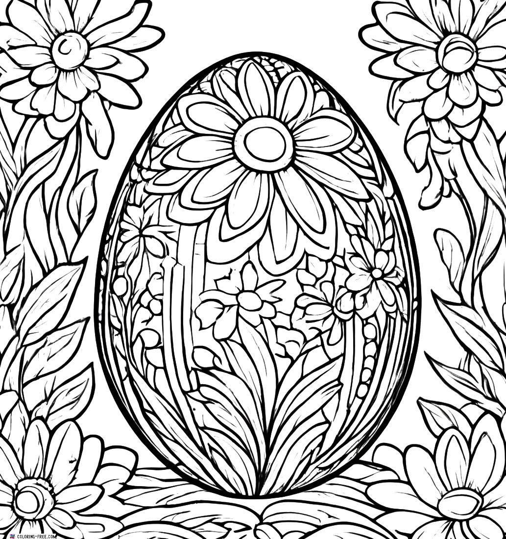 21 Easter Egg Coloring Pages (Free Unique Printables)