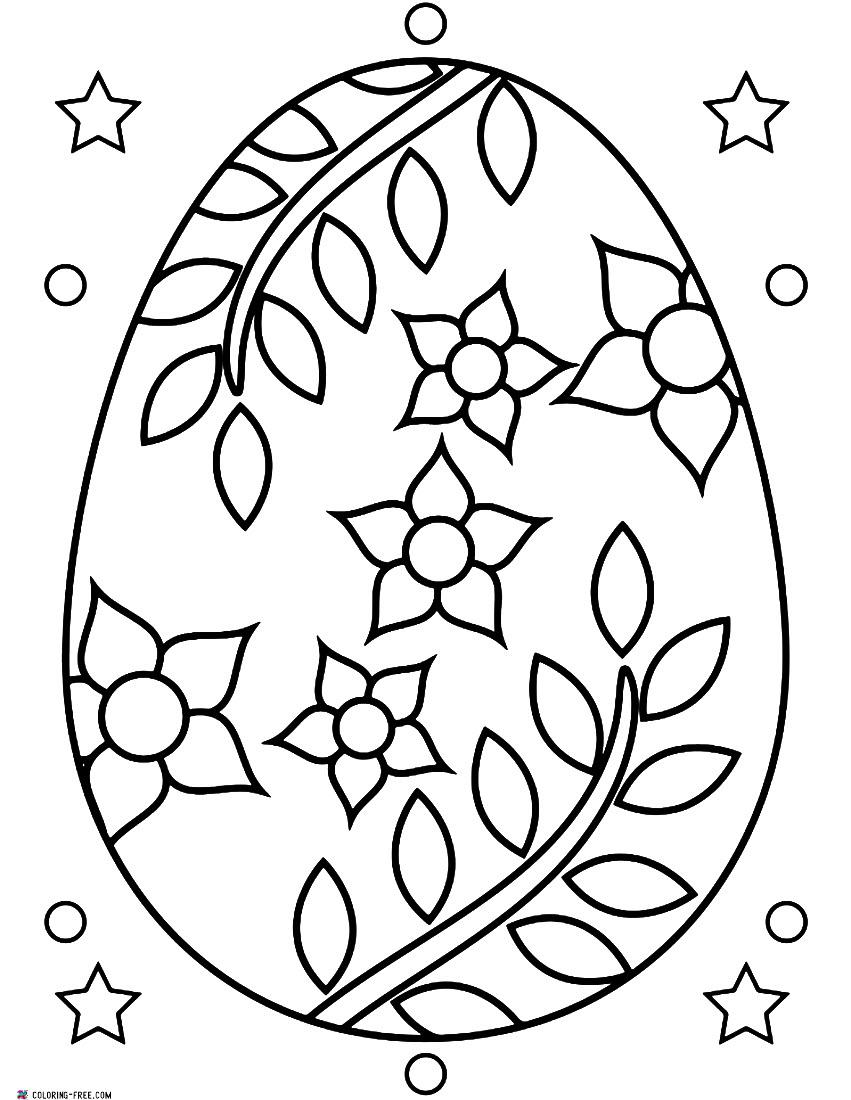 21 Easter Egg Coloring Pages (Free Unique Printables)